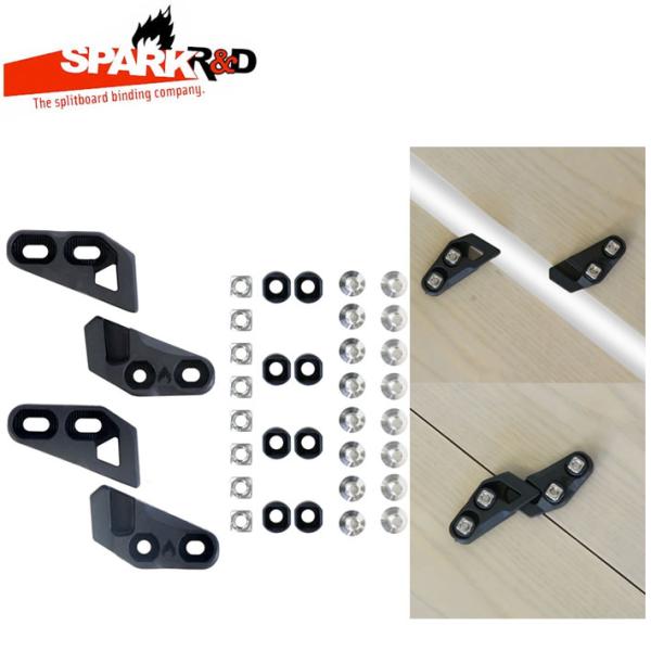 26-27 SPARK R＆D スパーク MOLDED FIXIE CLIPS Throgh-Mount Type [3] モールデッド フィクシークリップ スルーマウント タイプ バックカントリー スプリットボード スノーボード ビンディ...