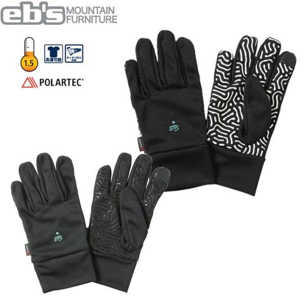 eb's エビス スノーボードグローブPOLARTEC DRY INNER ポーラテック ドライインナー高い保温性、通気性を持つ『POLARTEC POWER DRY』を採用したインナーグローブ・汗を吸い上げつつ、保温力と通気性に優れたパワ...