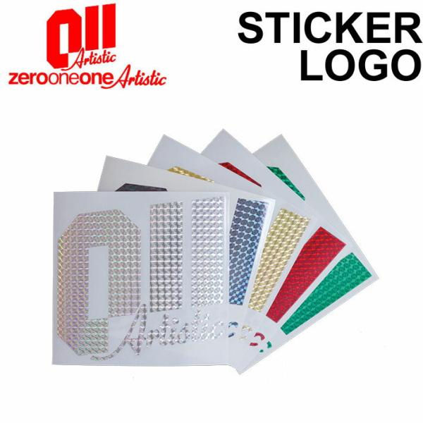 011 Artistic ゼロワンワン アーティスティックSTICKER LOGO【ステッカー ロゴ】プリズム素材大人気スノーボードブランド、『011 Artistic』からステッカー登場！[カラー]・BLACK・RED・GREEN・SIL...