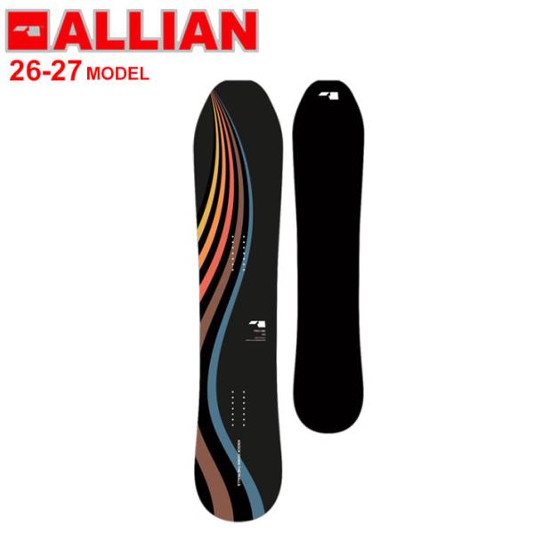 26-27 MODELALLIAN / アライアンFREE LINEどんな雪の状況でもターンエントリーが快適なアーリーライズキャンバー、十分な浮力とゲレンデを縦横無尽に走破するためのマイルドなテーパード、最もGがかかるターン後半はテールのフ...