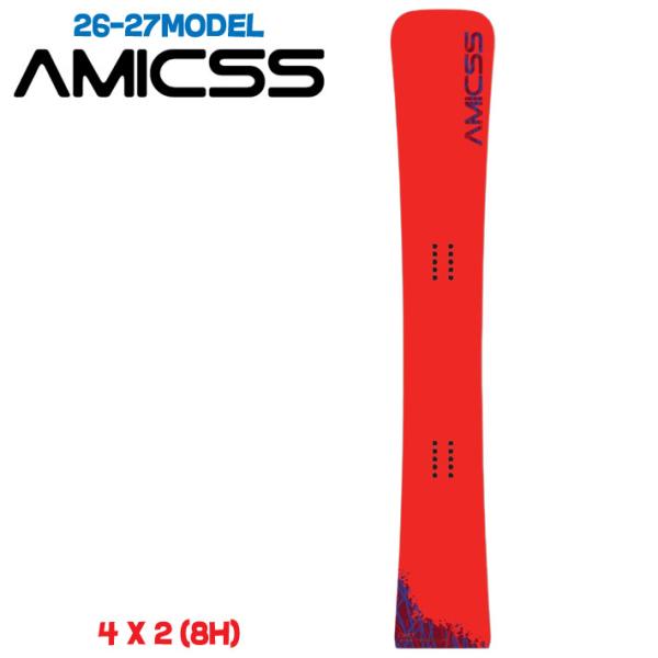 予約 26-27 アミックス アルペンボード AMICSS SNOWBOARDS スノーボード DMT ディーエムティー162cm 165cm アルペン ALLFLEX アルフレックス スノーボード 国産製 板 2026 20272026 ...