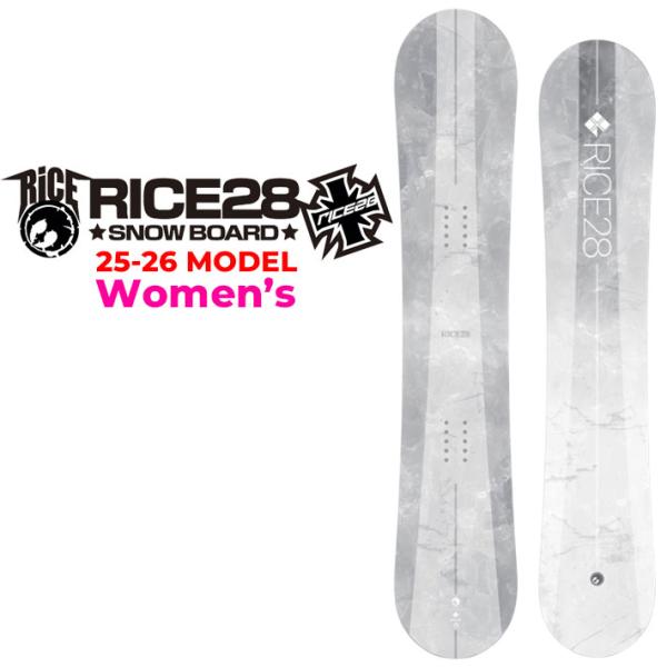 [商品] 25-26 RICE28 スノーボード ライス 28 RT6 アールティー シックス レディース 136cm 139cm 142cm オールラウンド グラトリ オガサカ製 井口勝文 いぐっちゃん スノボ 板 2025 2026 日...
