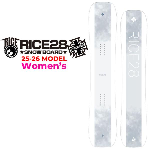 25-26 RICE28 スノーボード ライス 28 RT7 アールティー セブン レディース 139cm 142cm 145cm オールラウンド ラントリ グラトリ オガサカ製 井口勝文 いぐっちゃん スノボ 板 2025 2026 日本正規品