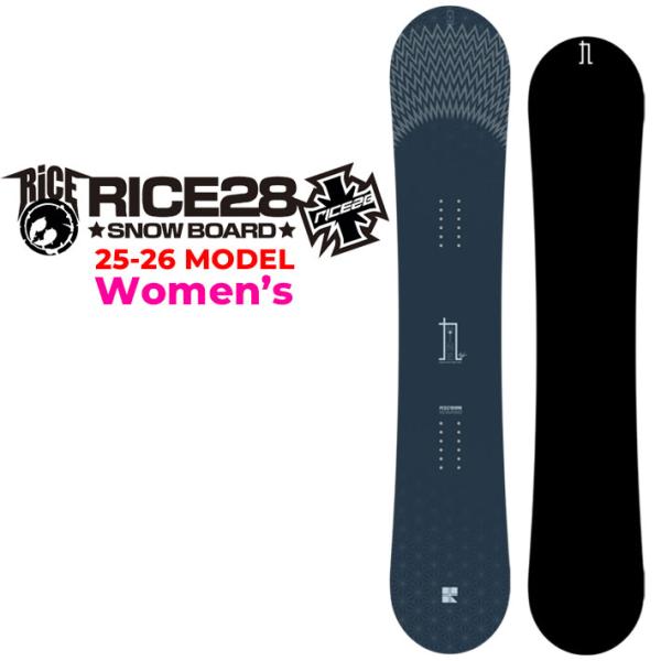 [商品] 25-26 RICE28 スノーボード ライス 28 RT9 アールティー ナイン レディース 142cm 146cm オールラウンド カービング オガサカ製 井口勝文 いぐっちゃん スノボ 板 2025 2026 日本正規品