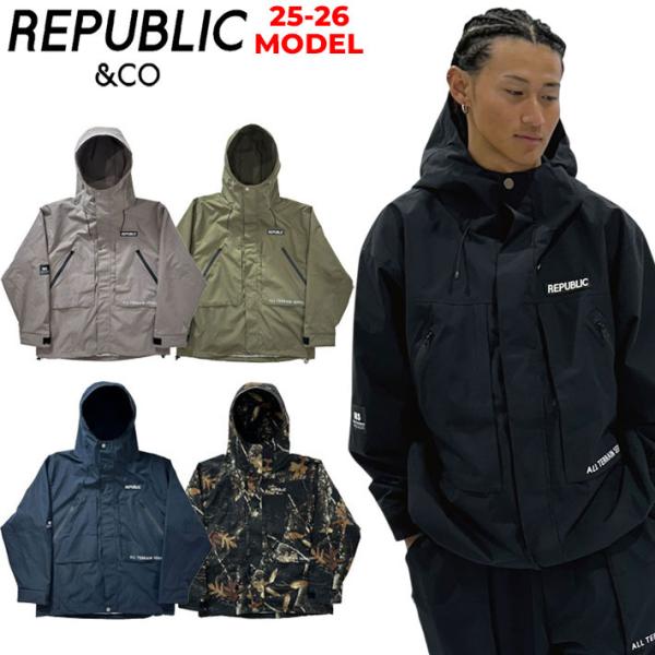25-26 REPUBLIC &amp; CO ウェア リパブリック OUTSIDE CITY PARKA スノーボード アウトサイドシティパーカー ジャケット メンズ レディース スノーボードウェア スノーウェアー アウトドア キャンプ ...