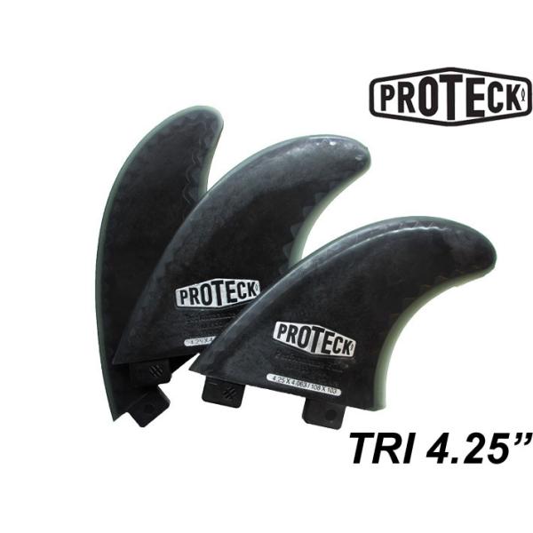 PROTECK FIN プロテックフィンX-Foil Fins 4.25" FCS ［80A］レスポンスが速く、 ためのきいたライディングを発揮します。COLOR：BLACK SMOKESIZE：4.25inchFIN SYSTEMS：FC...