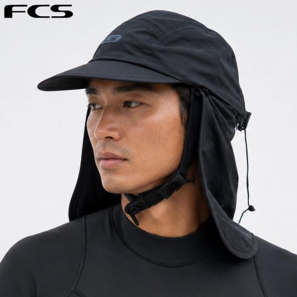FCS サーフキャップ　Essential Surf Cap Legionnaireサーフィンで安全に保つように設計された快適なサーフキャップは、太陽からの強烈な日差しから守ってくれるインウォーターキャップ。・水上でも使えるスマートなキャッ...