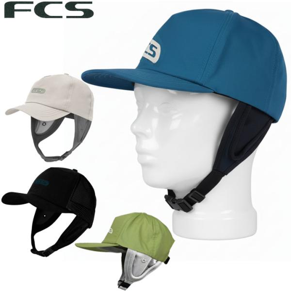 FCS サーフキャップ 波の中でもしっかり固定するよう設計されており、雨風や太陽から守ってくれます。・UVカット／50＋UPF・顎部分にはアジャスタブルストラップ・耳を保護するイヤーピース付き・マットシリコンのブランドロゴ・パンチングパネル...