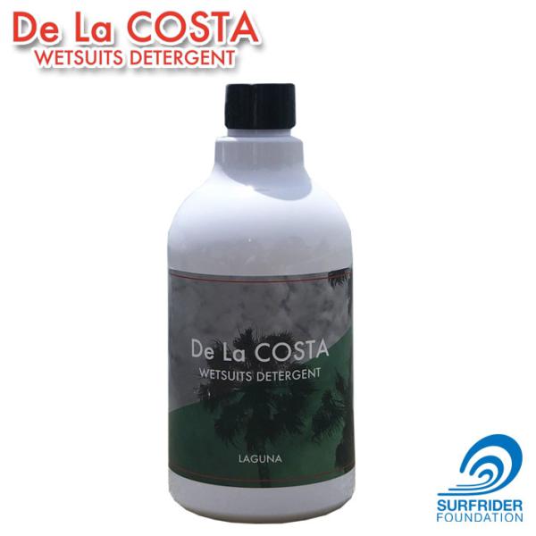 海岸（スペイン語で”COSTA”）の香りが心地良い ウェットスーツ専用アンチエイジング洗剤、”De La COSTA WETSUITS DETERGENT”。"LAGUNA”になびくパームツリーの香り。＜使用方法＞ はじめに、(水)または(...