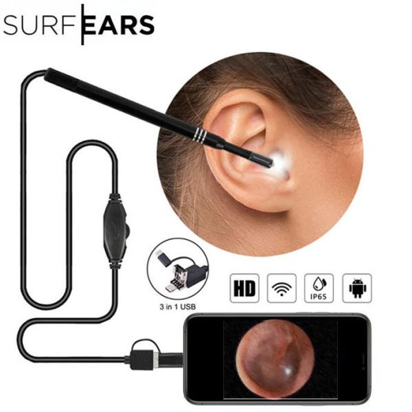 CREATURES 【クリエイチャー】 日本正規販売店SURF EARS マイクロスコープカメラSURFEARSからマイクロスコープカメラ新登場。PC、スマートフォンと繋いで自身の耳の中の状態がチェックできるマイクロスコープカメラ。サーファ...