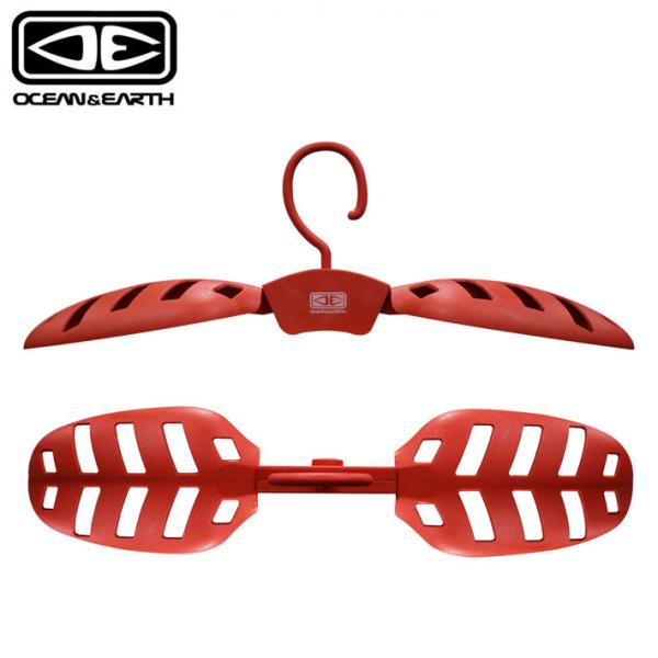OCEAN＆EARTH　QUICK DRY WETSUIT HANGER肩が折りたたみ式になっておりコンパクトにしまえる便利用品。常にお使いいただくことでウェットスーツの痛みを軽減し長持ちさせることができます。折りたたみ式なのでネックインタ...