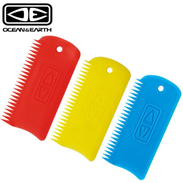 OCEAN＆EARTH [オーシャンアンドアース] 日本正規販売店BENDER WAX COMB｜ベンダー ワックス コーム4つのエッジを備えたOCEAN＆EARTH オリジナルワックスコーム1.ギザギザの歯形:グリップ力アップ2.ストレー...