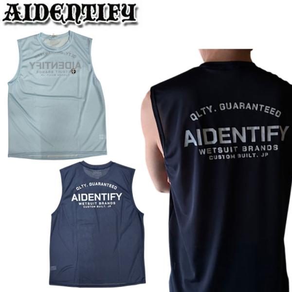ラッシュガード AIDENTIFY アイデンティファイ SUNGUARD TEE サンガード SLEEVELESS LOGO [8] ノースリーブ メッシュ ユニセックス メンズ レディース サーフィン 海水浴 プール フィッシング アウト...
