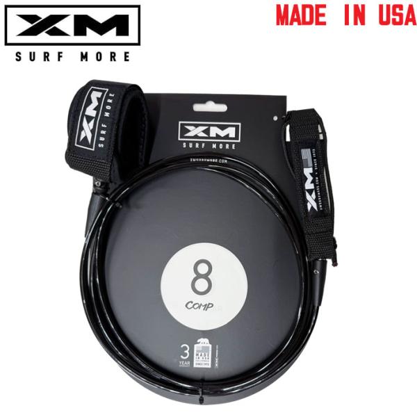 XM SURF MORE「海に強く、波にも強い」米国、カルフォルニアで1973年以来、最高級の品質と職人技を追求！1973年にカルフォルニア　サンクレメンテで創業者のボブ 二ーリーのガレージから全ては始まりました。XMのリーシュはここアメリ...