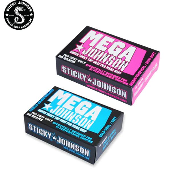 STICKY ★ JOHNSON スティッキー　ジョンソン WARM/TROPICAL(春夏用)→水温　20℃COOL/COLD(秋冬用)→水温　-20℃内容量：85g トップコートワックス※ベースコートをしっかりと塗った後のご使用をおすす...