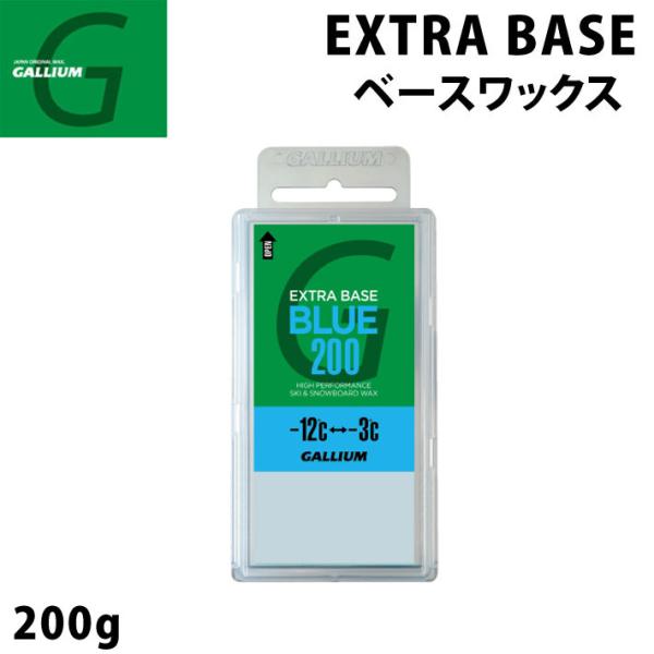 EXTRA BASE WAX BLUE 200シーズン前のベースワックスや、HYBRID HF・滑走シリーズのベースワックスとして使用。■品　番：SW2078■品　名：EXTRA BASE BLUE 200■雪　質：：-12℃〜-3℃ （全...