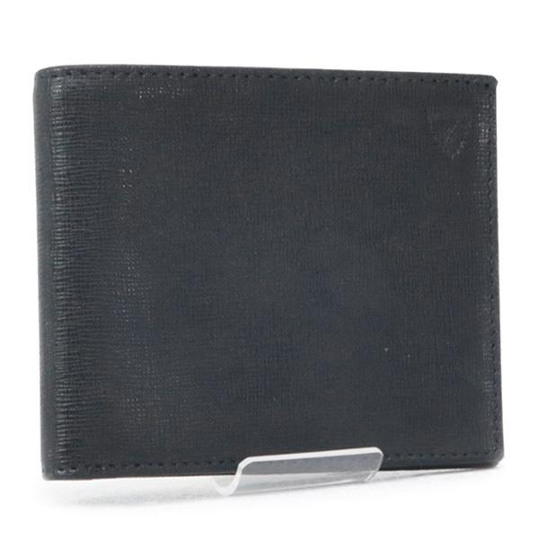 ■商品名：BILLFOLD WALLET■カラー：ブラック(BLACK)■素材：カーフ■サイズ：H約9cm×W約11cm×D約2cm■仕様：オープン開閉、札入れ×2、カードポケット×8、ポケット×2*素材の性質上、もともとのシワ・小さな傷等...