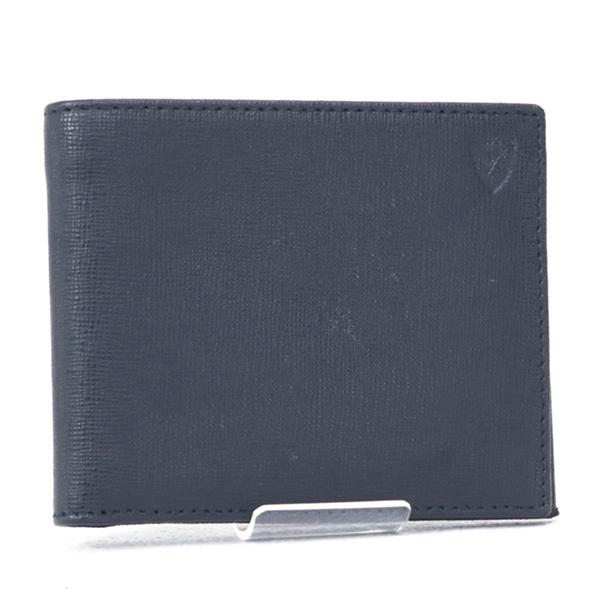 ■商品名：BILLFOLD WALLET■カラー：ネイビー(NAVY)■素材：カーフ■サイズ：H約9cm×W約11cm×D約2cm■仕様：オープン開閉、札入れ×2、カードポケット×8、ポケット×2*素材の性質上、もともとのシワ・小さな傷等が...