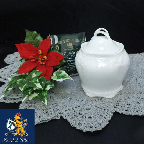 ■素材：磁器■カラー：ホワイト■サイズ：直約8.2cm×高さ約10cm■重さ：約200gKoeniglich Tettau（ケーニックリッヒ テッタウ）は、マイセン，ローゼンタールに次ぐ、ドイツのバイエルン地方で最も古い王室御用達陶磁器メー...