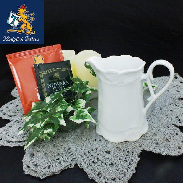 ■素材：磁器■カラー：ホワイト■サイズ：縦約7.5cm×横幅約10.6cm×高さ9.5cm■重さ：約160gKoeniglich Tettau（ケーニックリッヒ テッタウ）は、マイセン，ローゼンタールに次ぐ、ドイツのバイエルン地方で最も古い...