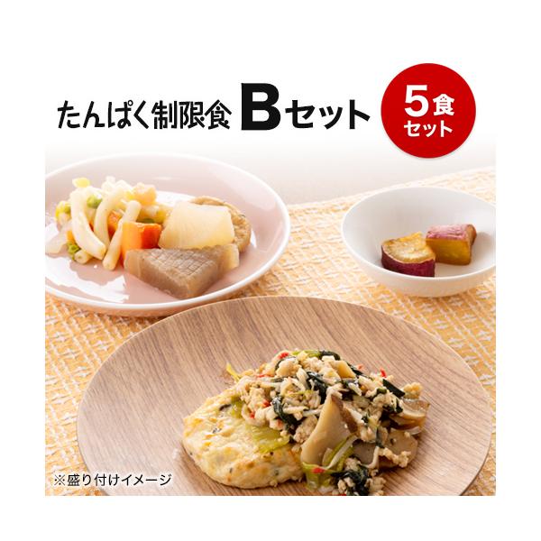 たんぱく調整食 Bセット 冷凍弁当 弁当 おかず お弁当 宅配 健康 冷凍食品 冷凍おかず 惣菜 おかず 腎臓病 腎臓病食 透析 透析食 たんぱく制限 たんぱく調整 低塩分 簡単調理 時短調理 非常食 保存食