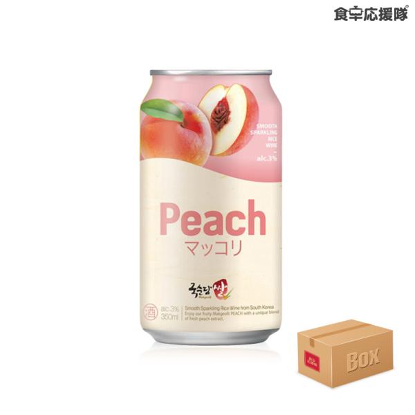 ■麹醇堂 麹醇堂米マッコリ(缶) モモ味■内容量：350ml×24缶■アルコール度数：3度■原材料：米（韓国産他）、果糖、麹（韓国産）、 酵母、もも濃縮液／二酸化炭素、クエン 酸、もも香料、乳酸、甘味料（アスパル テーム）■賞味期限：製造日...