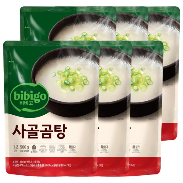 ■商品名: bibigo ビビゴ 牛骨コムタン■内容量: 500g×6袋■原材料:  牛骨エキス、食塩、牛肉スープ、野菜スープ/調味料(核酸)■原産国: 韓国■賞味期限: 枠外に記載■保存方法: 直射日光、及び高温多湿を避け、常温で保存して...