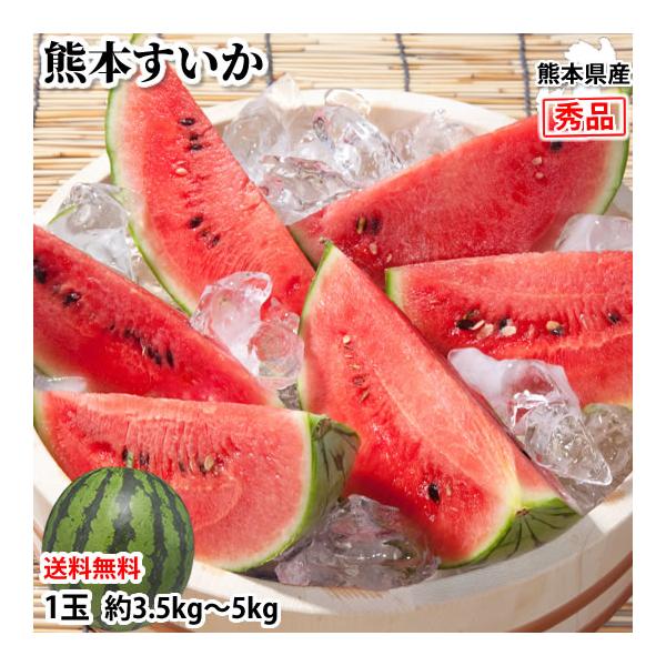 ■名称すいか■産地熊本県産■内容量秀品1玉 約3.5kg〜5kg (S〜M) ■送料下記地域は別途送料を頂いております。※東北300円・北海道500円・沖縄離島1,000円別途送料が掛かります。予めご了承くださいませ。■お届け日の目安4月下...
