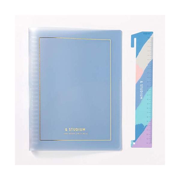 ・ブルー  GAB-03・・Color:ブルーStyle:ルーズリーフバインダー・リング数:26(スライド式)、最大収容枚数:80枚