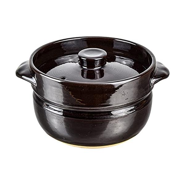 ・ブラウン 炊飯土鍋 RB-2088・・PatternName:炊飯土鍋(3合)・商品サイズ:約 幅24×奥行19.5×高さ13.5cm、重量:約1800g・   鍋の高さ:12.6cm・   材質:耐熱陶器・   生産国:中国・   電子...