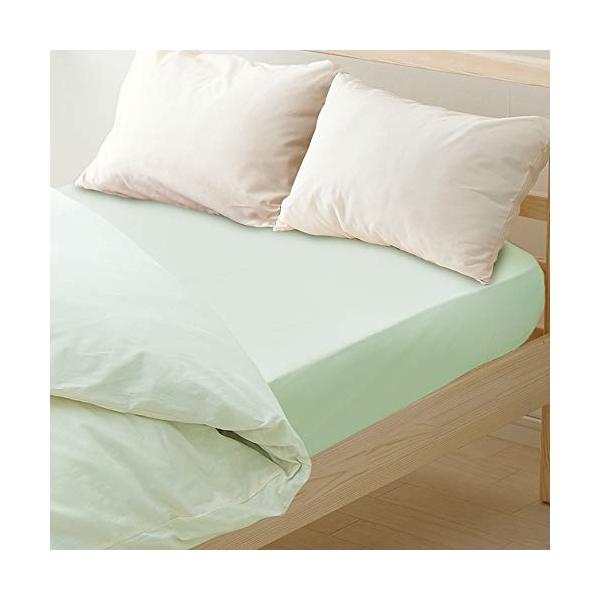 ・04.パステルグリーン 02.セミダブル CMB-SD・・Size:02.セミダブルColor:04.パステルグリーンPatternName:03.ボックスシーツ・【サイズ】 約120cm×約200cm×約25cm・   【梱包サイズ】約...