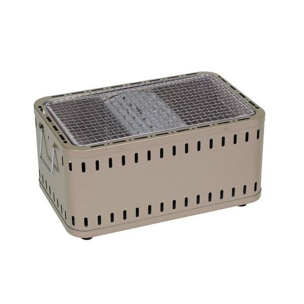 ・  L-390S・・PatternName:単品・サイズ:本体/約W39×D25×H19.6cm、火床/約W18×D11×10cm・   重量:約3.3kg・   材質:本体/スチール(焼付塗装仕上)、火床/スチール/ユニクロメッキ、網/...