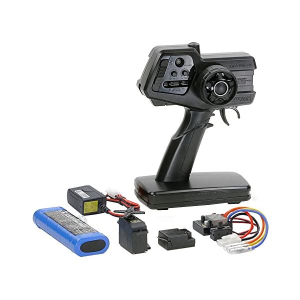 ・なし  45053・クリスタル交換やバンド管理の必要がなく複数台での走行が可能な2.4GHzホッピングシステムを採用した2チャンネルプロポに、走行用7.2Vバッテリーと充電器も付いた、電動RCカー入門に最適なプロポセットです。・   送信...