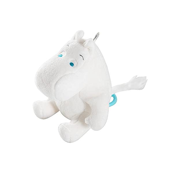 ・ムーミン  ・ぬいぐるみとしても使えるムーミンのミュージカルトイが登場！・   水色のリングを引っ張ると「ブラームスの子守唄」が流れます。・   カニ爪クリップがついているので、かわいいムーミンと一緒にお出かけできます。お子さんが大きくな...
