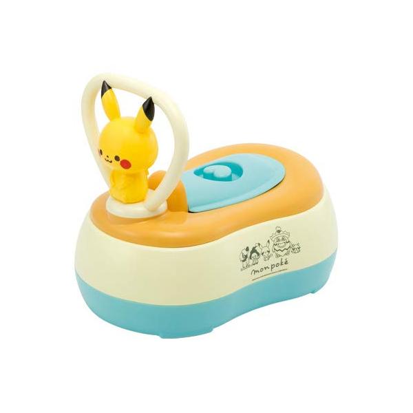 ・  6055・成長に合わせて長く使えるおまる・   対象年齢:1才~・   おまる・補助便座・補助便座+ステップの3ステップで使えます・   ピカチュウと向かい合ってもつかえるよ・   生産国:中国