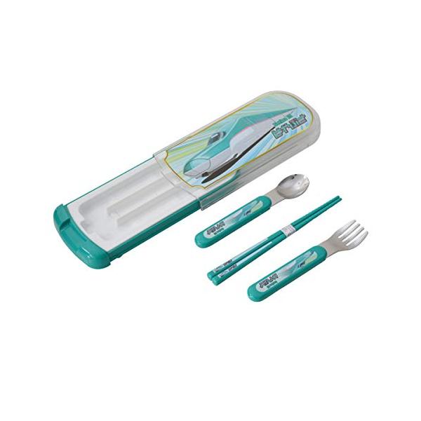 ・はやぶさ(緑)  LTS-001・・Color:はやぶさ(緑)・新幹線をモチーフにしたトリオセット（スープン・フォーク・お箸）・   食器洗浄機・乾燥機に対応・   スライド式で簡単に開閉・   ※JR東日本商品化許諾済