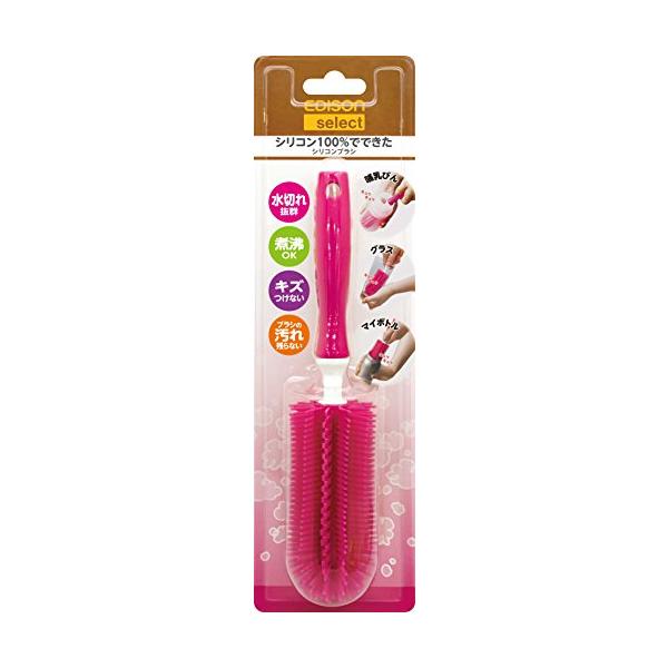 ・ピンク 1個 (x 1) KJH2010・耐久性抜群シリコン100%のブラシ・   哺乳瓶やマイボトル、グラスなどオールOK・   耐久性抜群 長く使えて経済的・   水切れがよくすぐに乾いて衛生的・   製造国 大韓民国