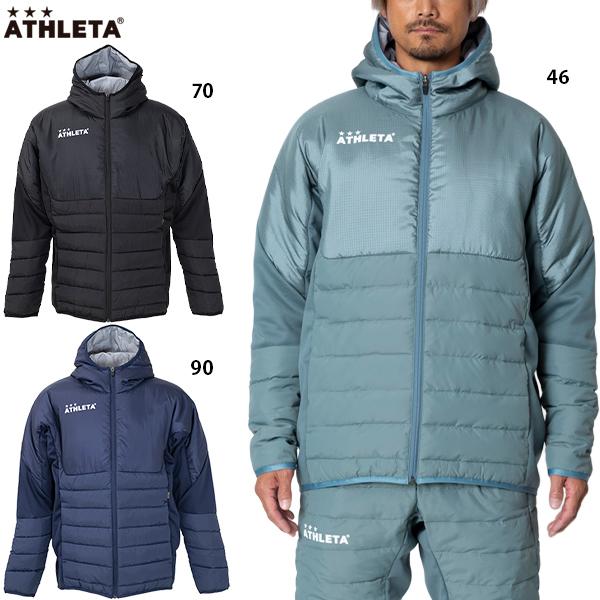 圧倒的な人気を誇るアスレタの中綿ウォームジャケット。中綿入りで保温性に優れています。袖と脇から下はボンディングニット素材。両サイドにジッパーポケット。寒い冬に最適！あらゆるシーンで着用可能なアイテムです。【素材】ポリエステル100％【カラー...