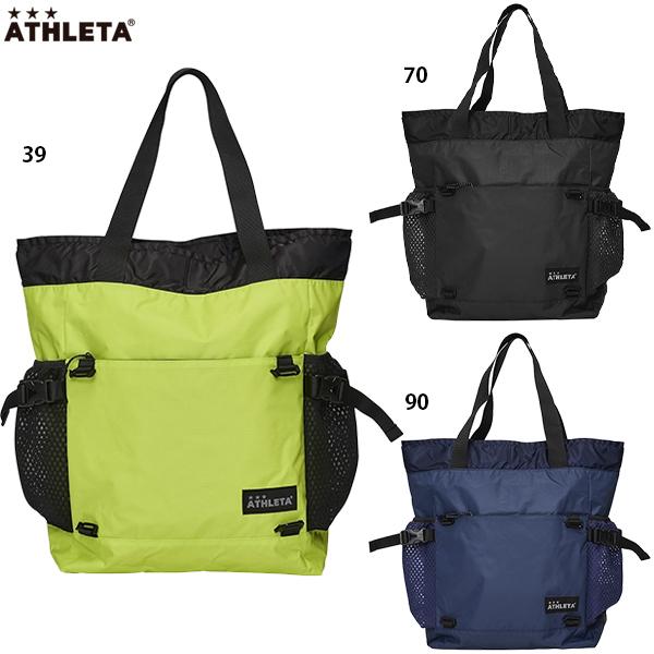 アスレタの2WAYトートバッグです。05335：2WAYシューズバッグ(別売)と組み合わせ可能。【素材】本体：ナイロン100％裏地：ポリエステル100%【カラー】39：Fグリーン70：ブラック90：ネイビー【サイズ】W35.5cm×H49c...