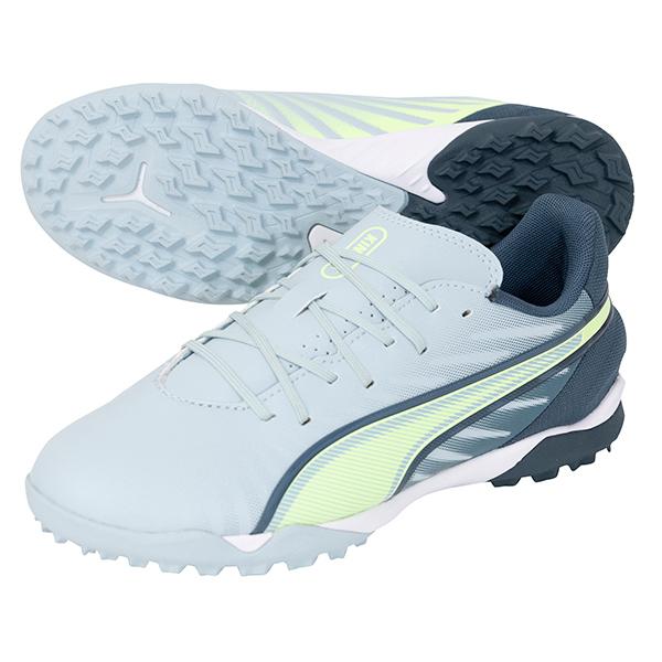 PUMA『THE LIGHTS OUT PACK』素晴らしいタッチと快適さを提供するキングコレクションにキッズサイズの一足が登場。パフォーマンスを最大限発揮できるように設計されています。ミッドソールにはクッション性に優れたEVA素材を使用し...