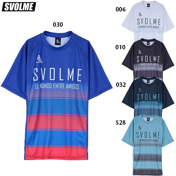 FOOTBALLに特化したボーダープラシャツ。SVOLMEではあまり展開しないブルーなどがおすすめ。素材はリサイクルポリエステル100％ドライメッシュ。【素材】ポリエステル100%【カラー】006：オフホワイト010：ブラック030：ブルー...