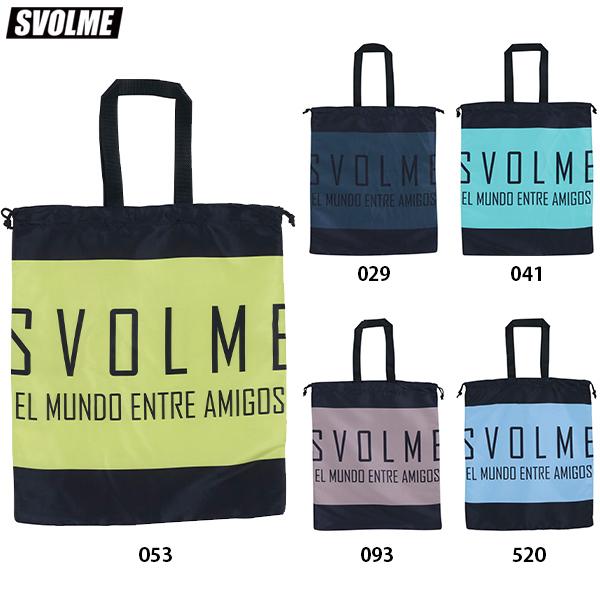 便利な持ち運びに持ち手が付いた、トート型タイプの大容量シューズ袋。シューズが２足入るサイズ感で、ユニフォームやウェア類もまとめて収納するのにも役立ちます。SVOLMEビックロゴがアクセントになった、シンプルかつインパクトあるデザイン。消臭機...