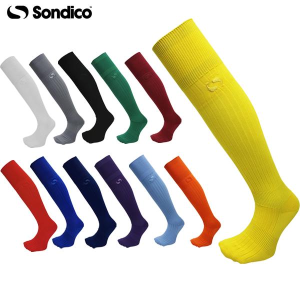 イギリスの伝統あるサッカー専門ブランド・ソンディコのストッキング。日々の練習用におすすめの定番アイテム。日本で企画開発された低価格で品質の良いのソックス。リブ部分が足を適度にサポート。同色ロゴは折り返したら隠れる仕様になっており、無地ソック...