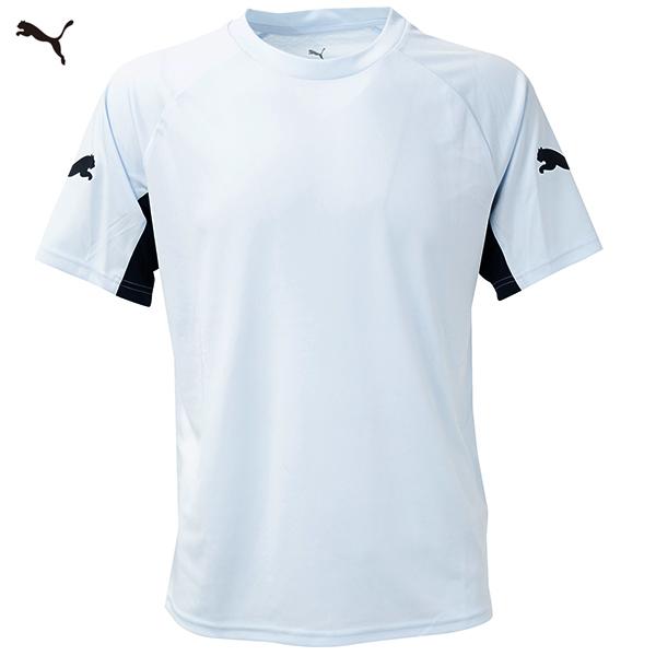 puma『INDIVILIGA』シリーズの半袖トレーニングシャツ。背面にはメッシュ素材を採用し、激しいプレー中も爽やかな着心地が続きます。吸汗速乾機能「DRYCELL」で汗を素早く吸収・発散し、快適さをキープ。両袖のプーマキャットロゴがスポ...