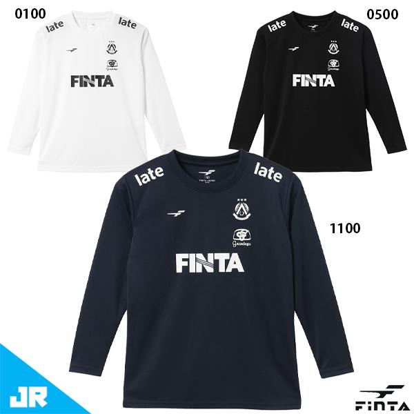 フィンタのジュニア用長袖プラクティスシャツです。【素材】ポリエステル100%【カラー】0100：ホワイト0500：ブラック1100：ネイビー【発売時期】2024年秋冬