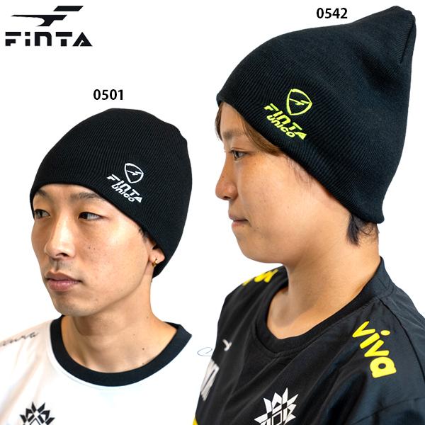 2022年秋冬モデル、フィンタのブラックニットビーニーです。ロゴ刺繍。※こちらの商品はメーカーお取り寄せとなります。発送までに通常3-7日ほどお時間を頂きます。【素材】アクリル糸【カラー】0501：ブラック×ホワイト0542：ブラック×Fイエロー
