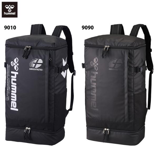 通学やスポーツシーンで活躍する40Lサイズのボックス型バックパック。シューズ収納スペース付き。【素材】合成繊維【カラー】9010：ブラック×ホワイト9090：ブラック×ブラック【サイズ】高さ56×長さ32×幅20cm(容量約40L)【発売時...