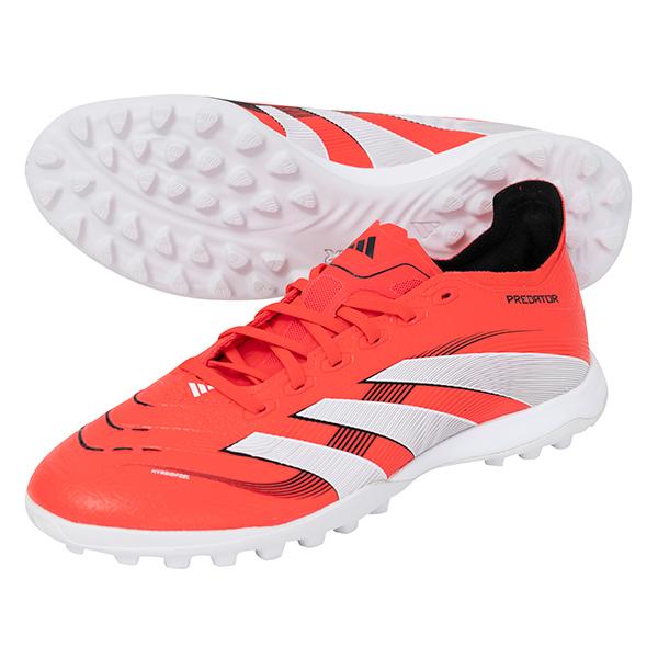 adidas『PUREVICTORY PACK』【素材】アッパー：合成繊維/合成樹脂  アウトソール：ゴム底   【カラー】ルシッドレッド/フットウェアホワイト/コアブラック【対応グラウンド】ターフコート2025年1月発売