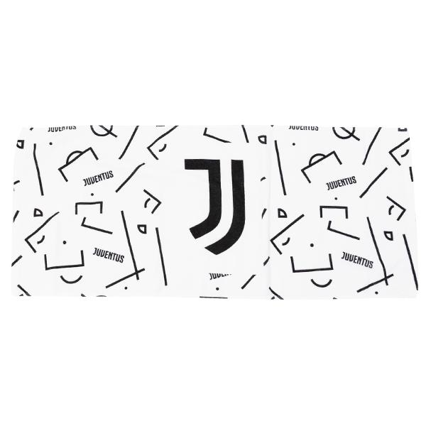 セリエA ユベントスのコートの一部がデザインされたフェイスタオル。【素材】綿【サイズ】80cmｘ34cm