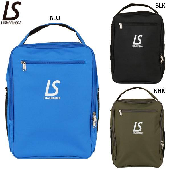 23SSより登場！シューズだけでなく、水筒・タオル・小物等1つに収納できるルースイソンブラのオールインワンシューズバッグです。【素材】本体：ポリエステル100%【カラー】BLK：ブラックBLU：ブルーKHK：カーキ【サイズ】W25×H35×...